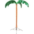 Deluxe Tropical LED Rope Light Palm Tree with Lighted Holographic Trunk ...