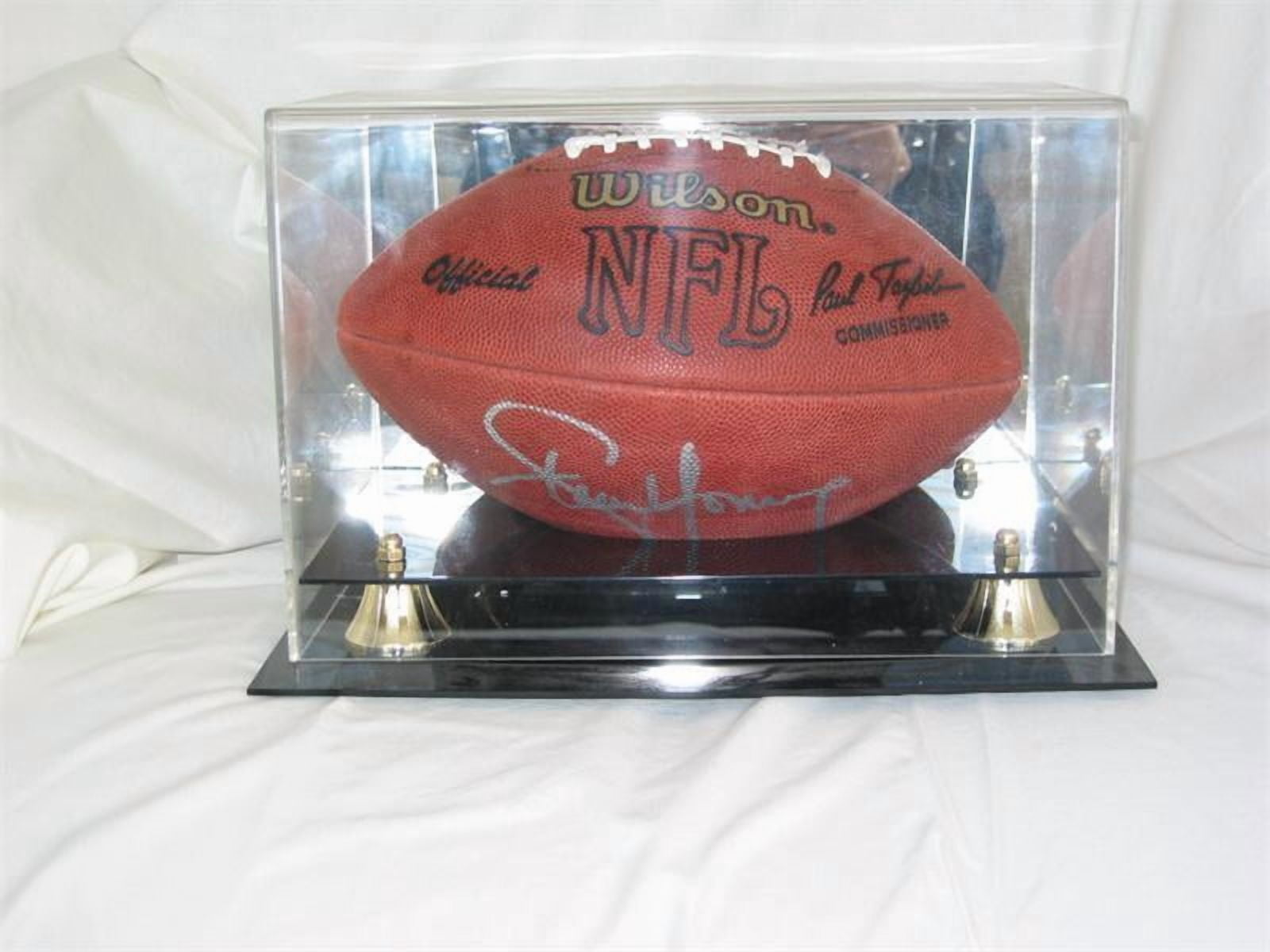 Deluxe UV Full Size Football Display Case Holder w/ Mirror Back - Brand ...