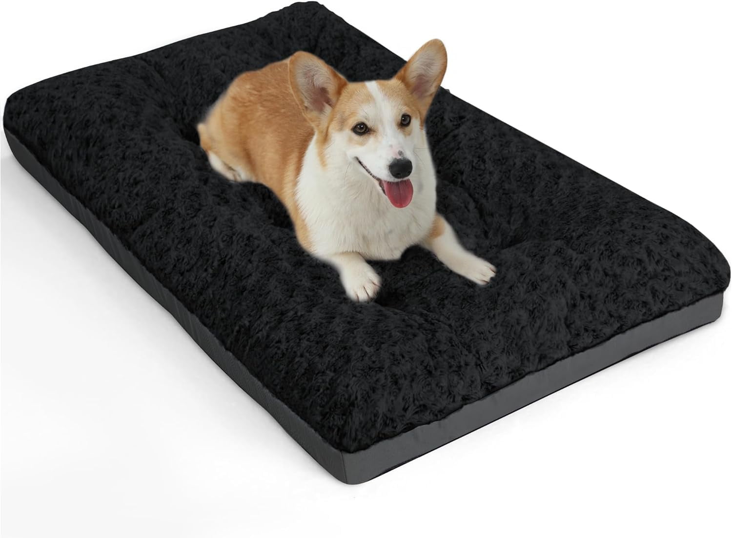 Deluxe Washable Dog Bed for Medium Dogs Dog Crate Mat 30 inch Comfy ...