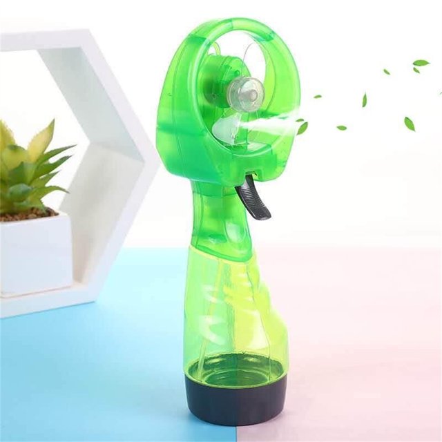 Deluxe Water Bottle Spray Cooling Fan, Portable Universal Handheld ...