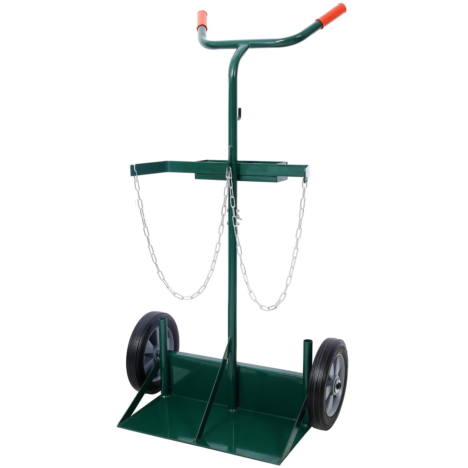 Deluxe Welding Cylinder Hand Truck with 10-Inch Solid Rubber Wheels ...