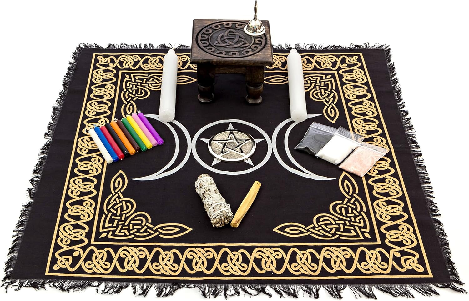 Deluxe Wiccan Altar Kit - Beginner Witchcraft Supplies, Witchy Gifts ...