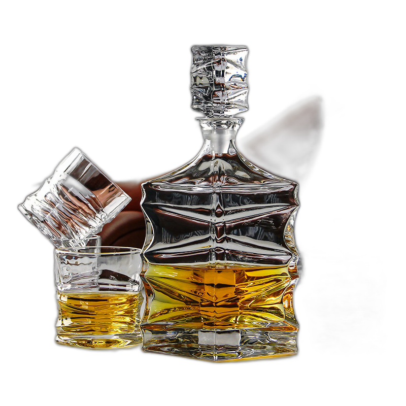 Deluxe Wine Glass Bottle High -End Crystal Glass Empty Wine Bottle Red ...