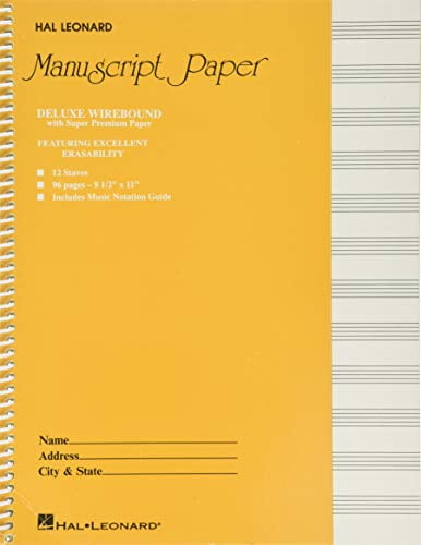 Pre-Owned Deluxe Wirebound Super Premium Manuscript Paper (Gold Cover ...