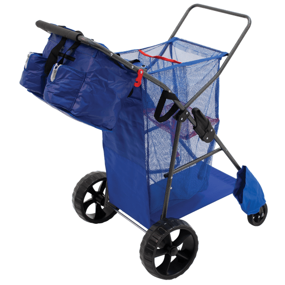 Rio Beach Deluxe Wonder Wheeler, Heavy Duty Folding Beach Cart with ...