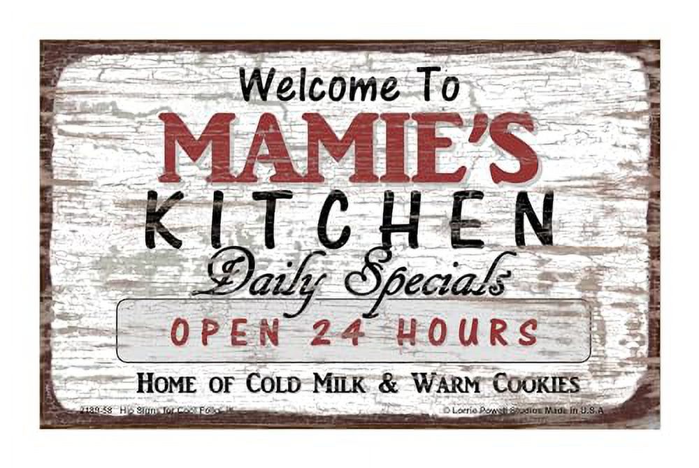 Deluxe Wood Magnet, 5x8 Inches, Welcome to Mamie's Kitchen - Daily ...