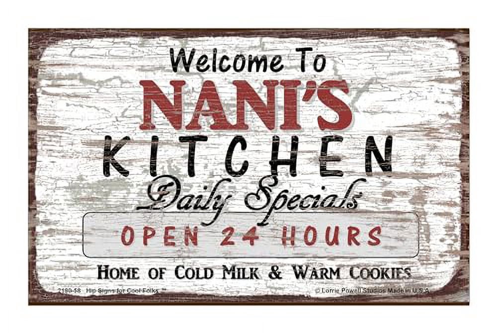Deluxe Wood Magnet, 5x8 Inches, Welcome to Nani's Kitchen - Daily ...