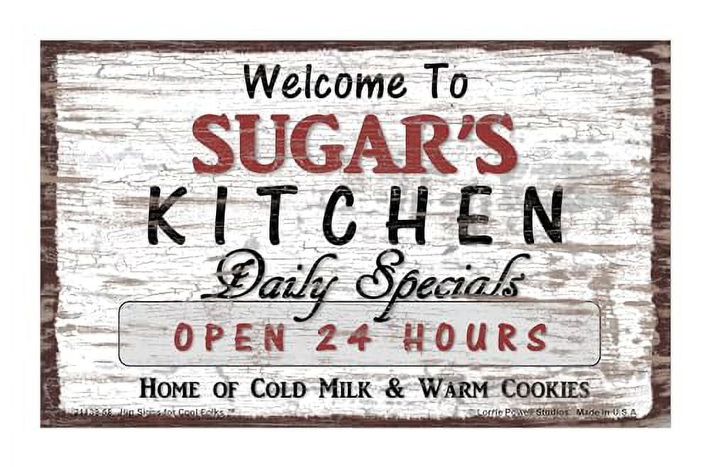 Deluxe Wood Magnet, 5x8 Inches, Welcome to Sugar's Kitchen - Daily ...