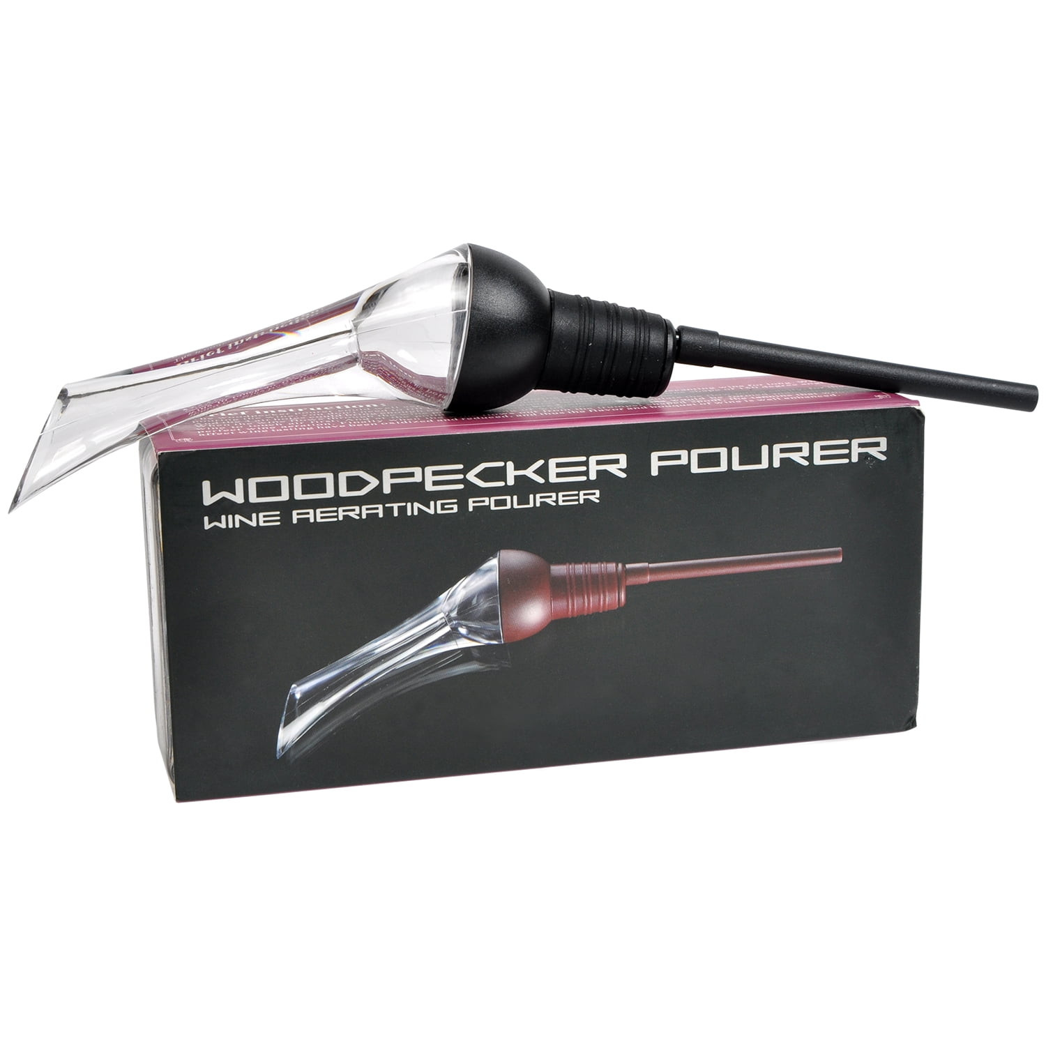 Deluxe "Woodpecker" Wine Aerator / Wine Pourer / Wine Decanter. Enhance ...