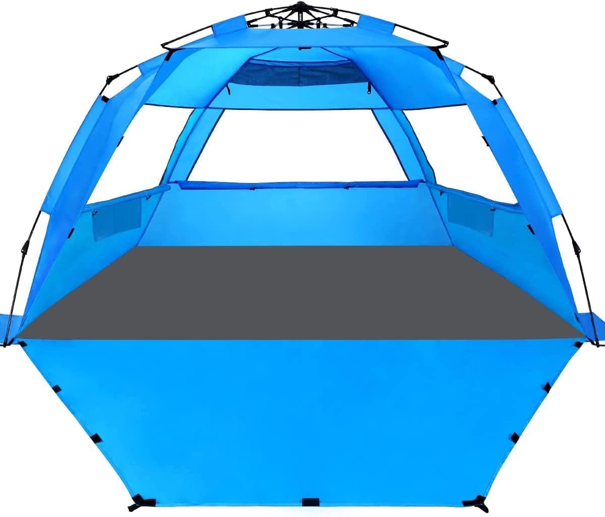 Deluxe XL Pop Up Beach Tent Sun Shade Shelter for 3-4 Person, UV Protection, Extendable Floor ...