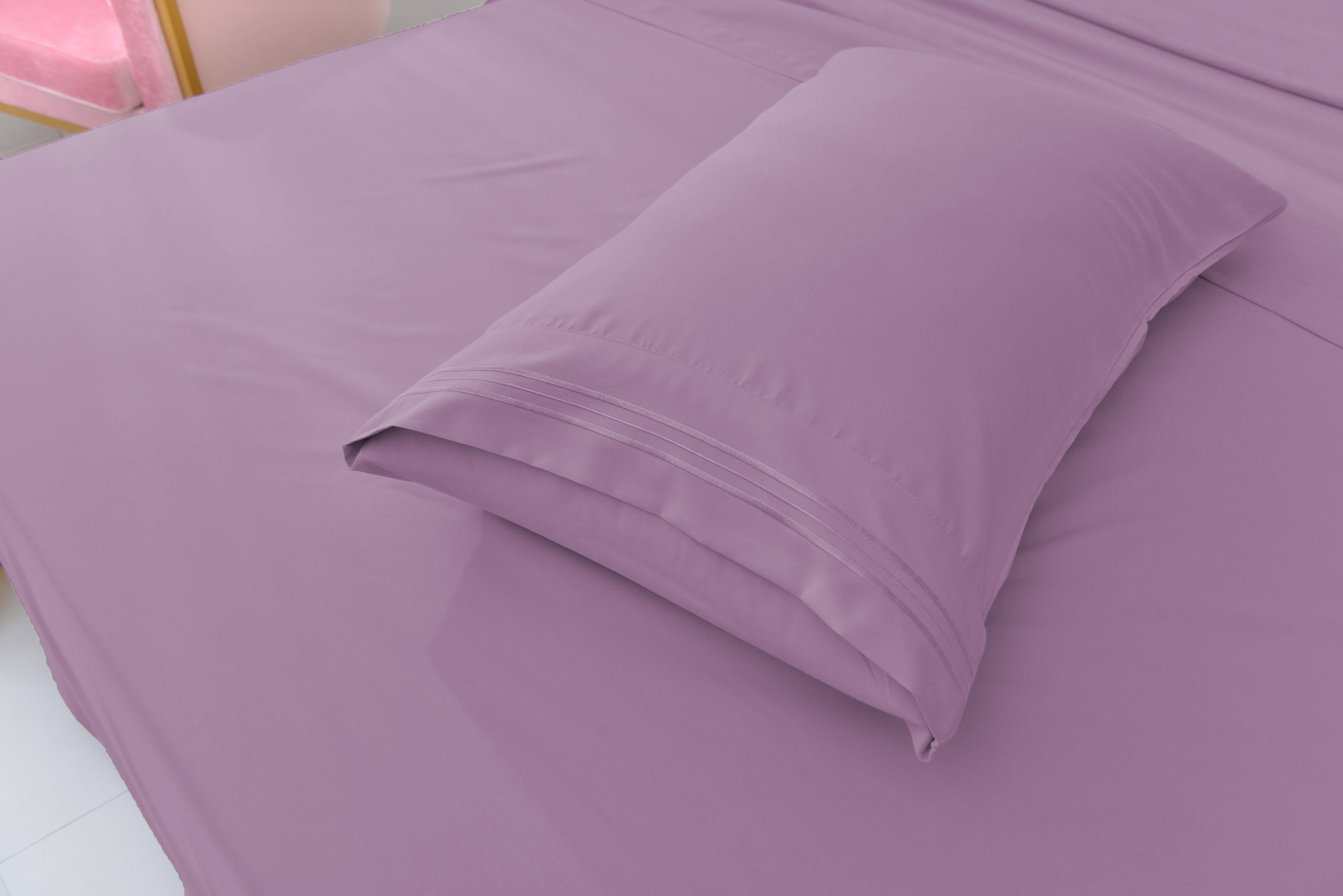 Deluxe2000 Series Soft Bamboo Derived Rayon Sheet Sets-Full Lavender ...