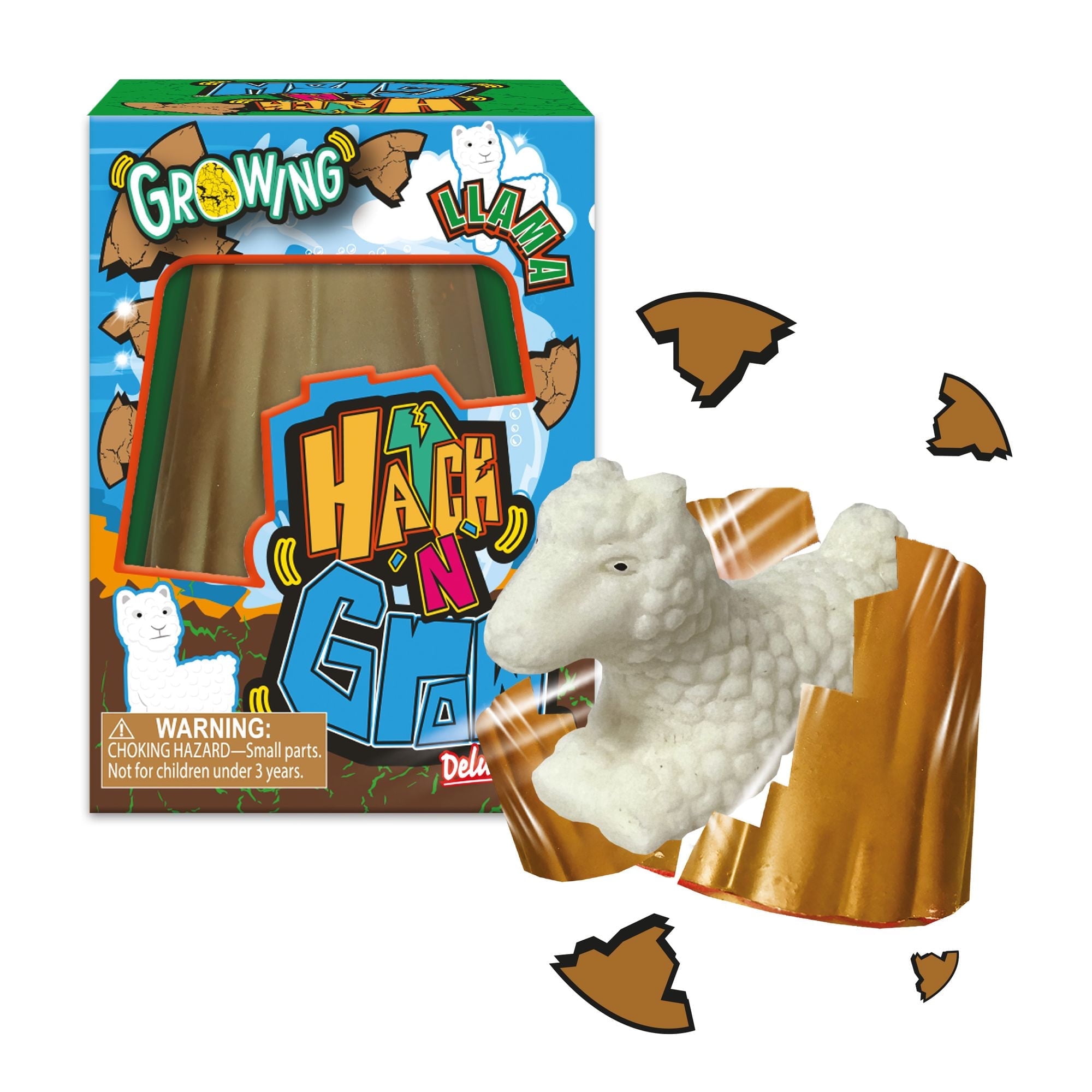 Deluxebase Mini Hatch 'N' Grow – Llama | 6.5cm Hatching Egg with ...