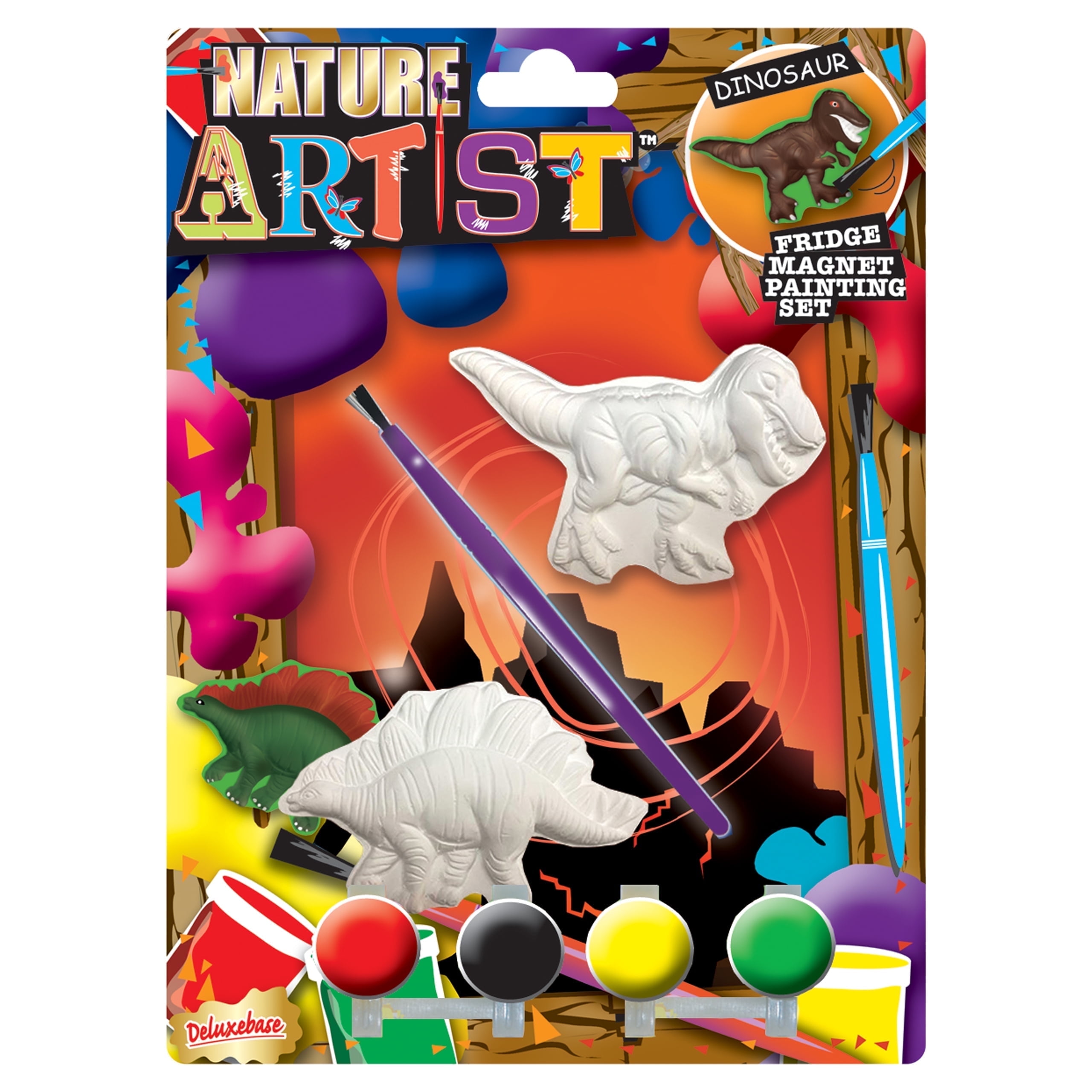 Deluxebase Nature Artist Dinosaur Fridge Magnet Painting Kit - Walmart.com