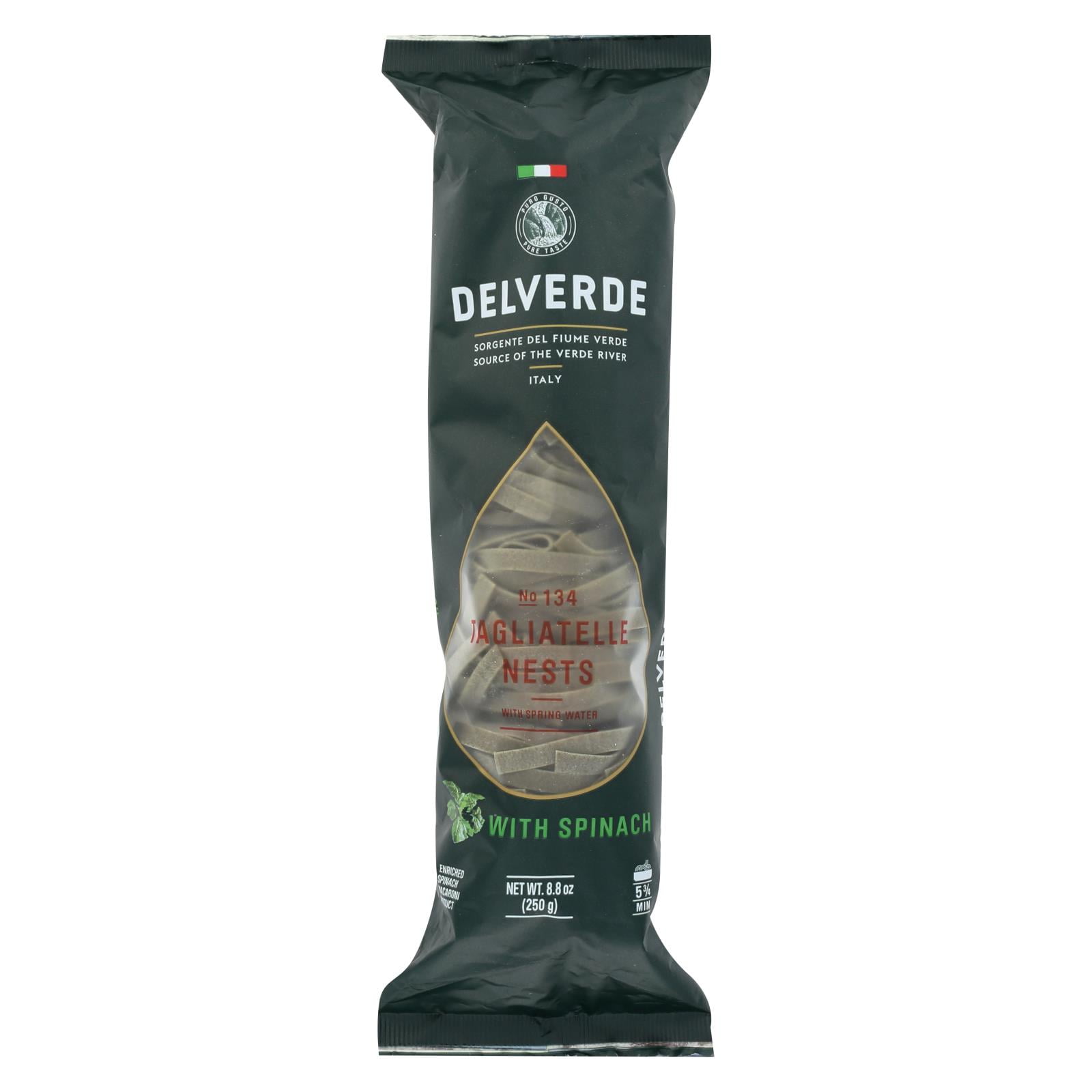 Delverde Pasta Spinach Tagliatelle Nest , 8.8 Oz, Pack Of 12 - Walmart.com