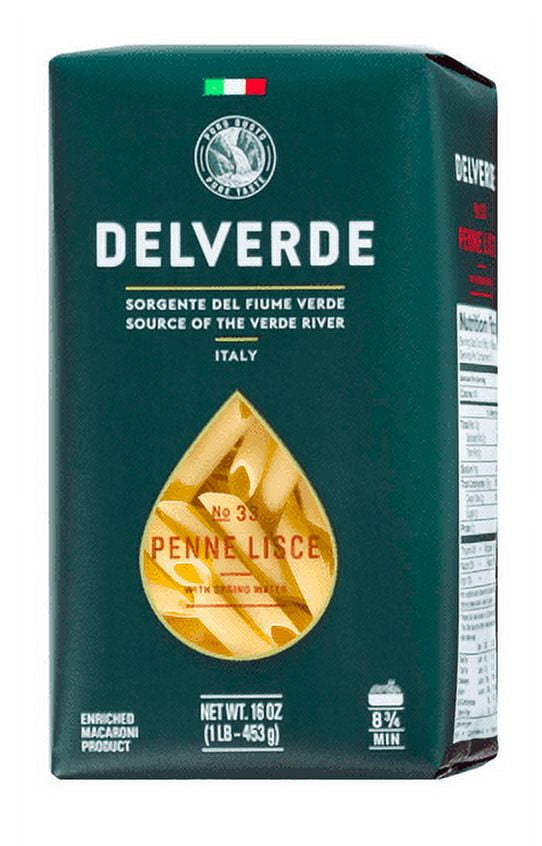 Delverde pasta Penne Lisce 1 LB (PACKS OF 12) - Walmart.com