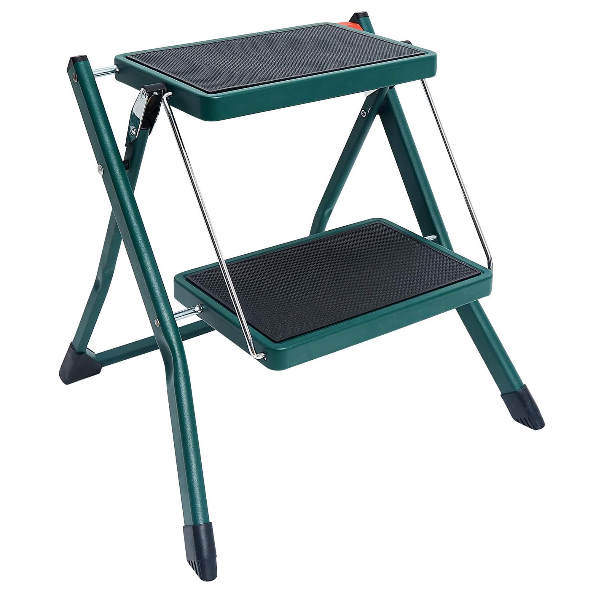 Open Box Delxo Foldable Steel 2 Step Stool Ladder w/ Non Slip Wide ...