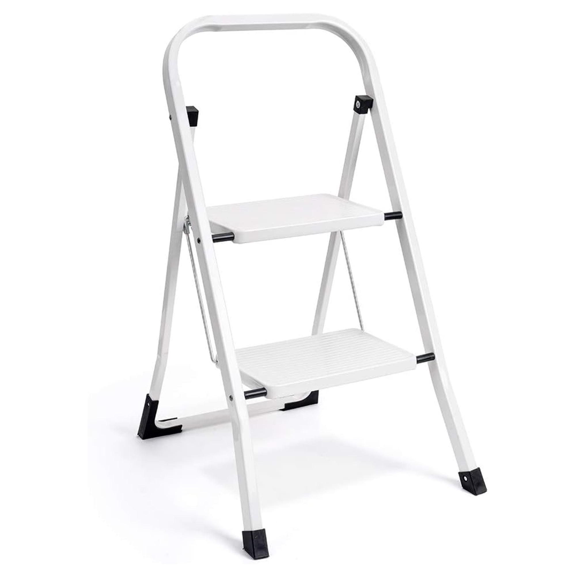 Open Box Delxo Folding Portable Steel Non Slip 2 Stepladder w/Hand Grip ...