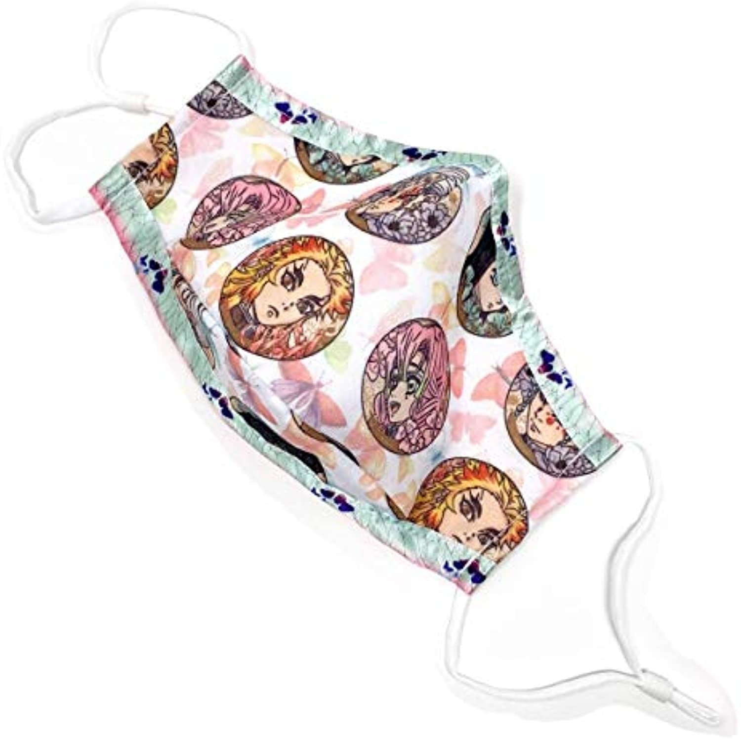 Dem-on Slayer Hashira ADULT Face Mask Mitsuri Kyojuro Tengen Nose Clip ...