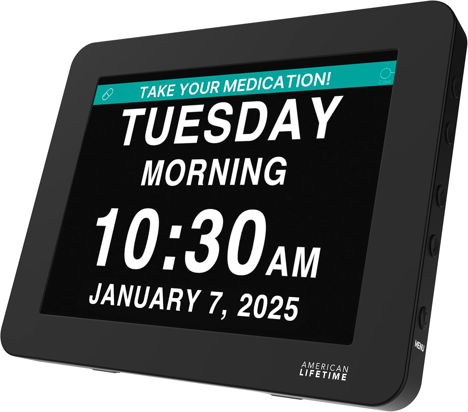 Dementia Clock Large Digital Clock for Seniors, Alzeimer Clock Large ...