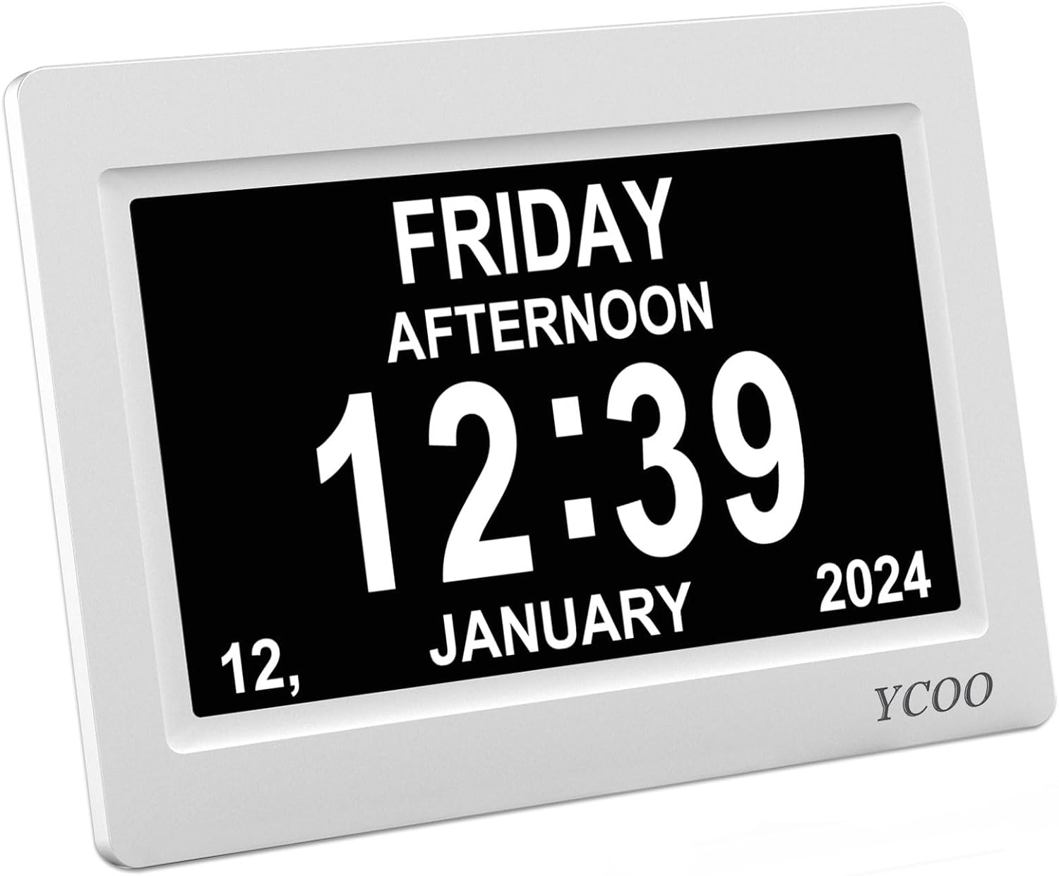 Dementia Clocks 7 Inches Calendar, Day Date Clock with Large Clear ...