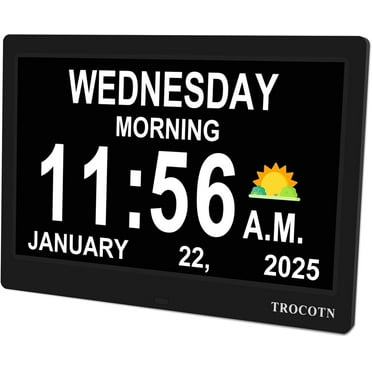 American Lifetime Dementia Clock Large Digital Display with Day Date ...