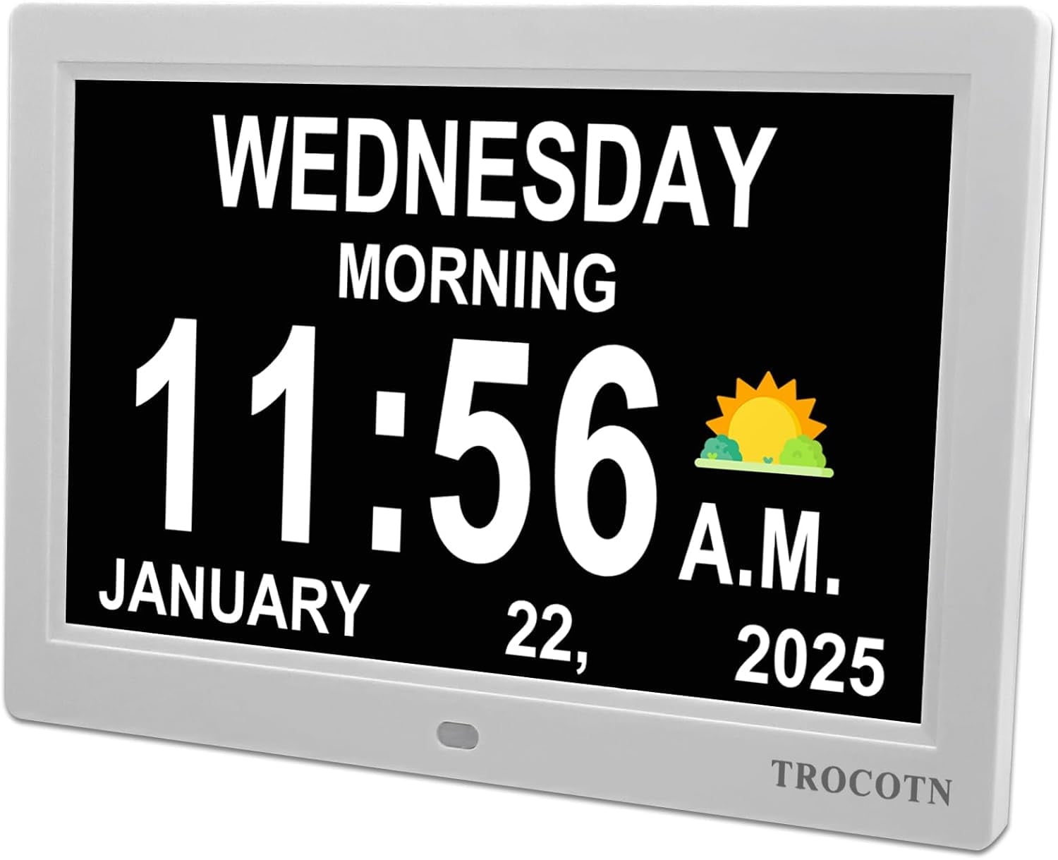Dementia Clocks, Large Display Calendar Alarm Clock with Auto DST for ...