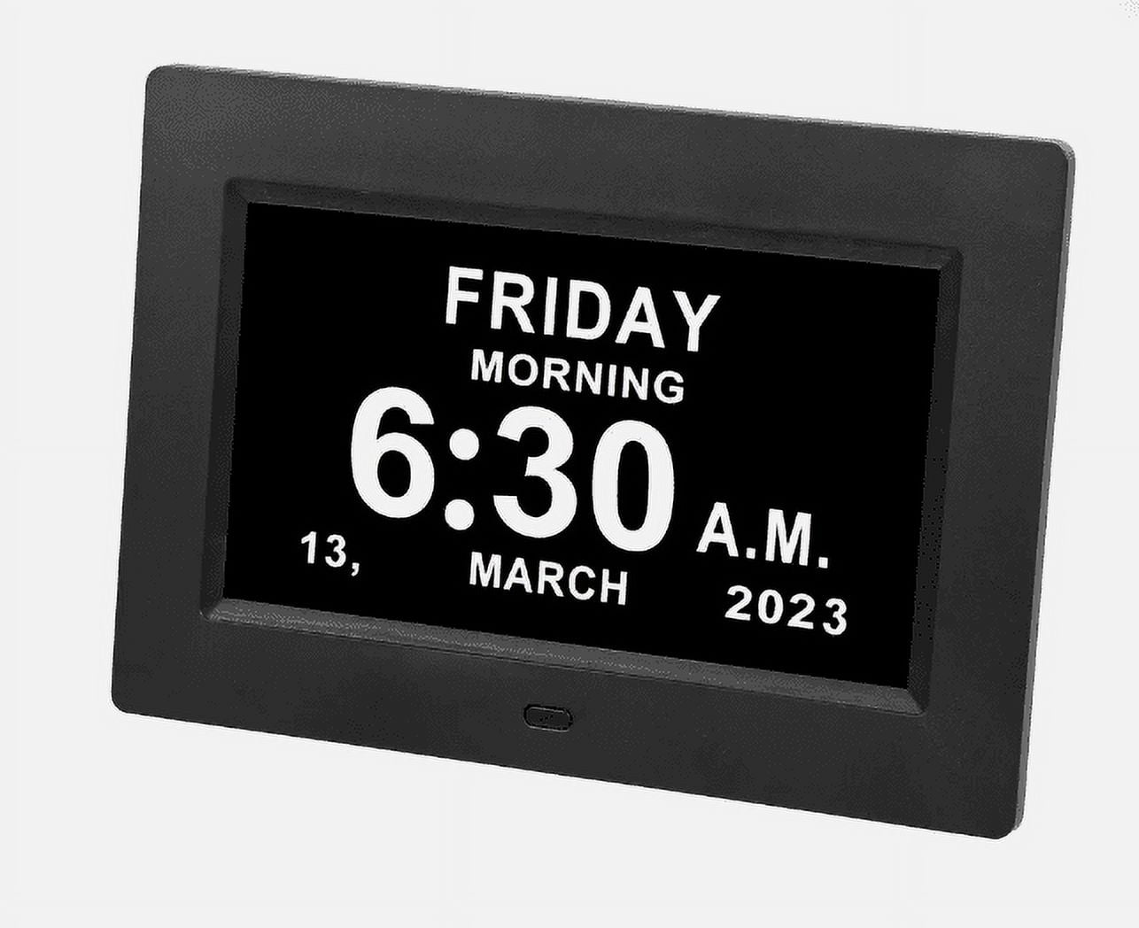 Dementia Clocks for Seniors, Large Display Digital Calendar with Sun ...