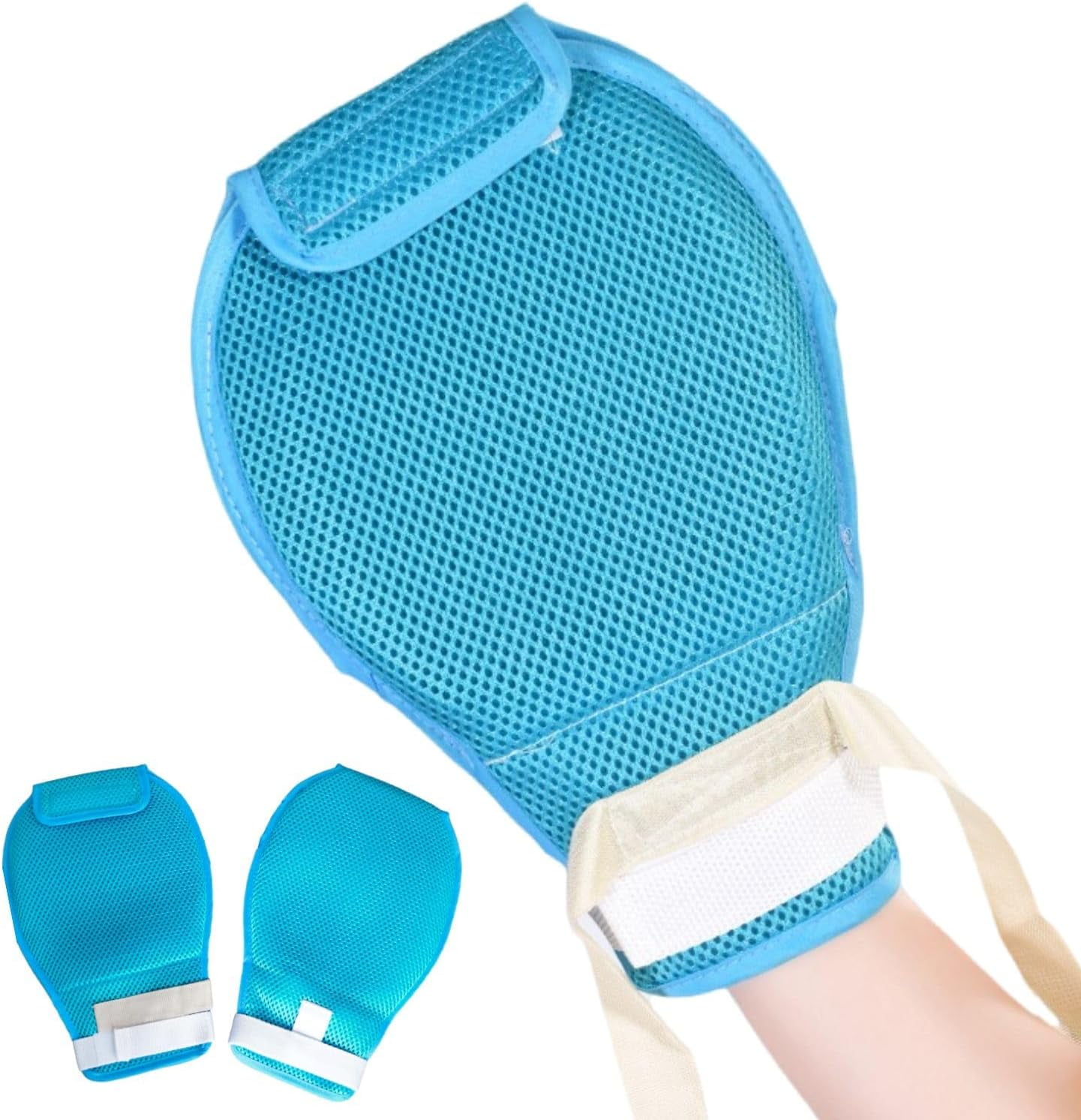 Dementia Restraint Gloves -2 Pcs, Adult No Scratch Mitts for Elderly ...