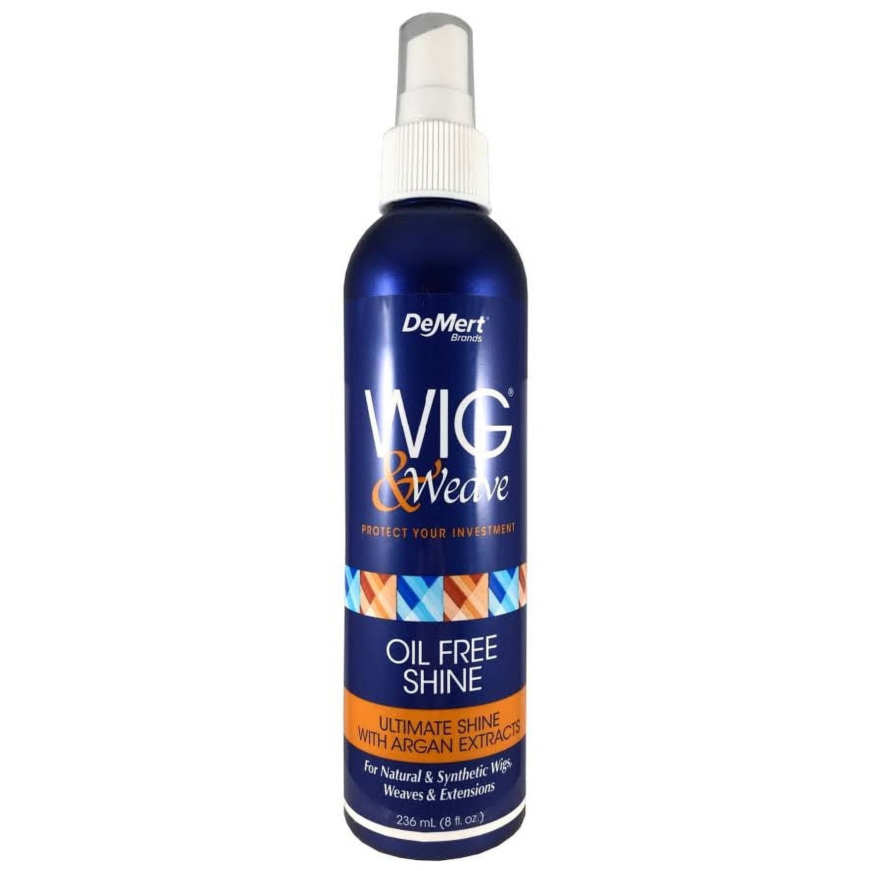Demert Wig & Weave Oil Free Shine Natural And Synthetic Hair 8 Oz,Pack ...