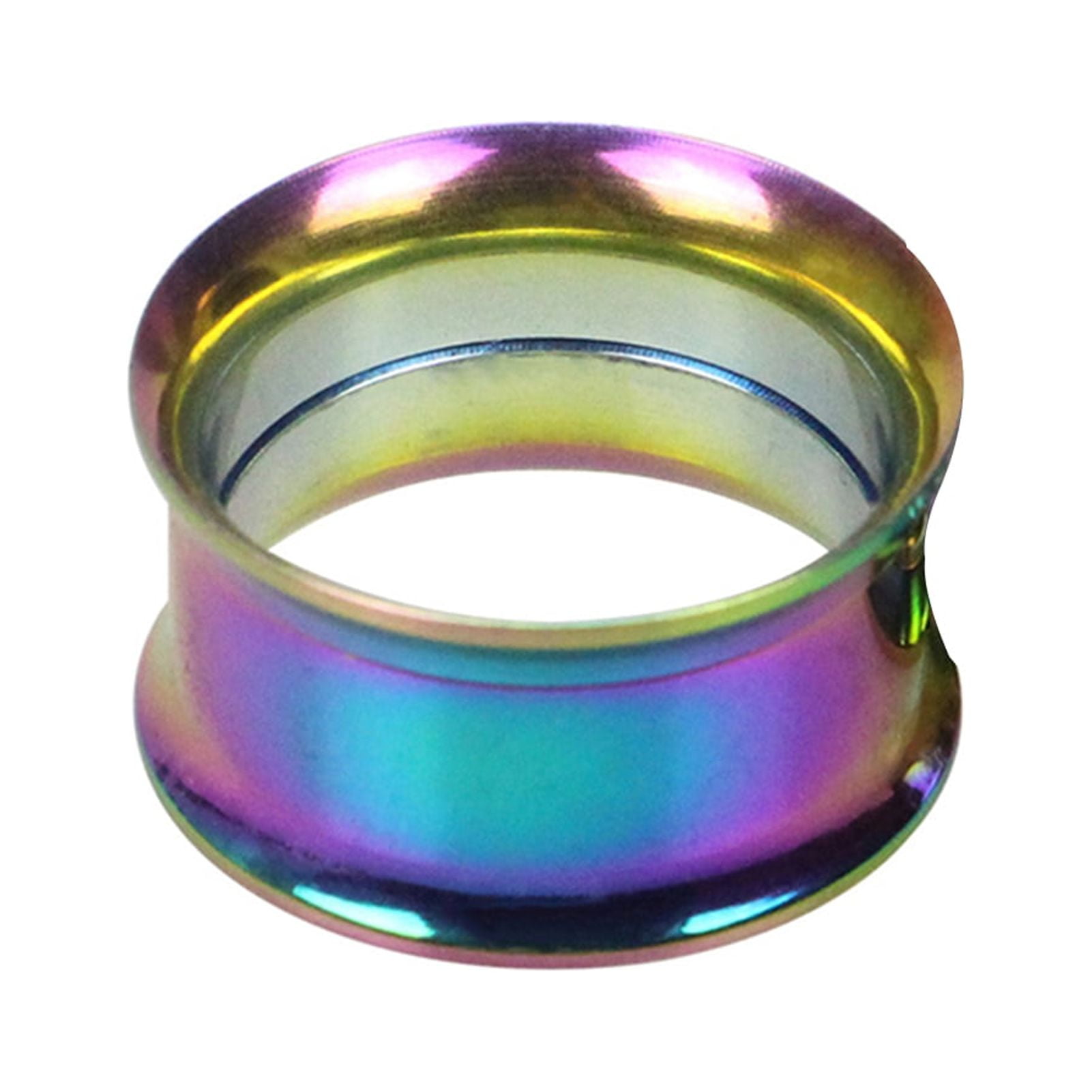 Demete 1Pc Ear Expander Solid Color Skin-friendly Stainless Steel ...