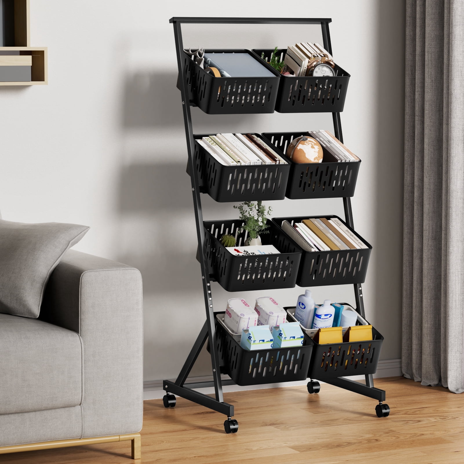 Demete 4 Tier Fruit Vegetable Storage Basket Kitchen Storage Rack ...