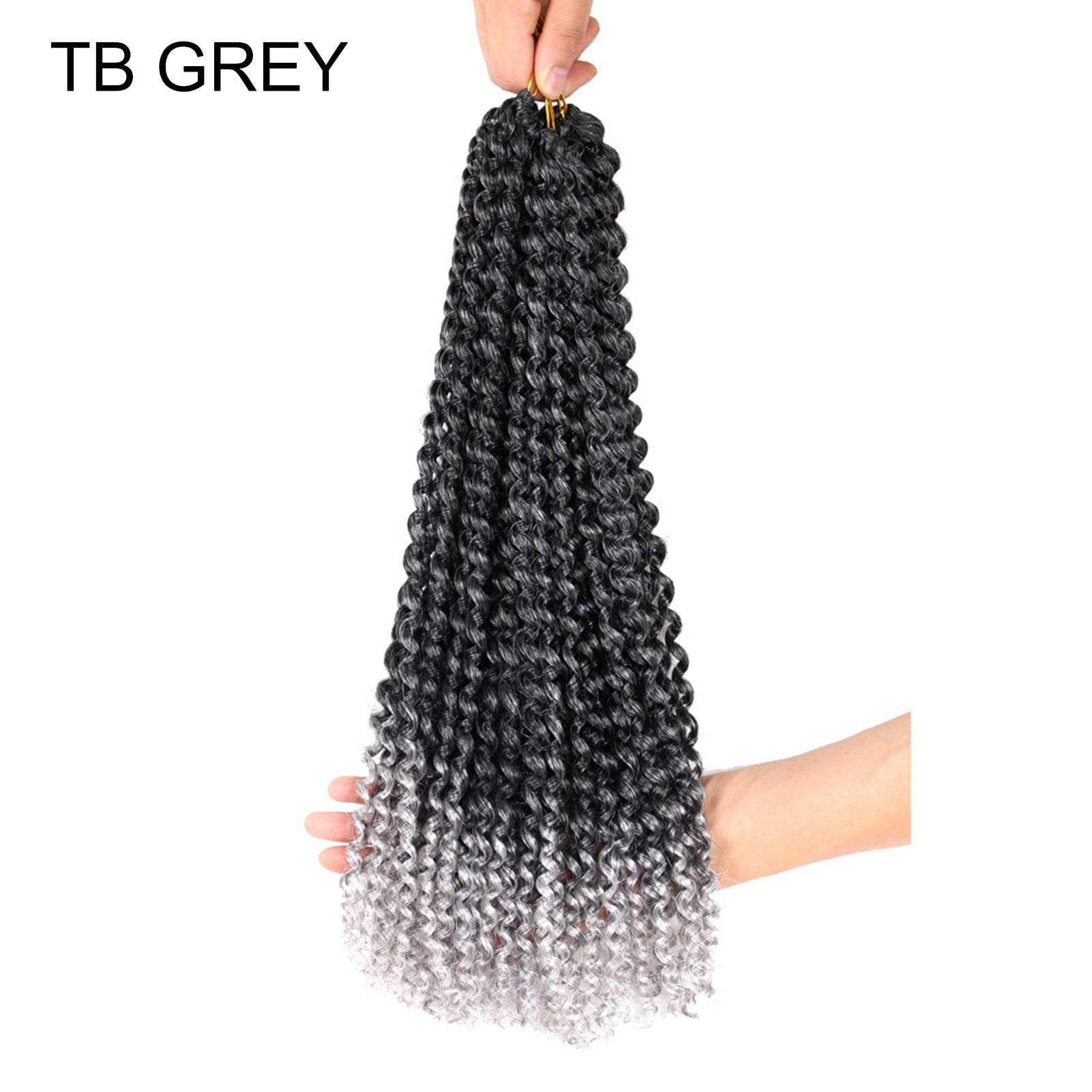 Demete 45cm Twist Crochet Braids Water Wave Curly Wavy Synthetic Hair ...