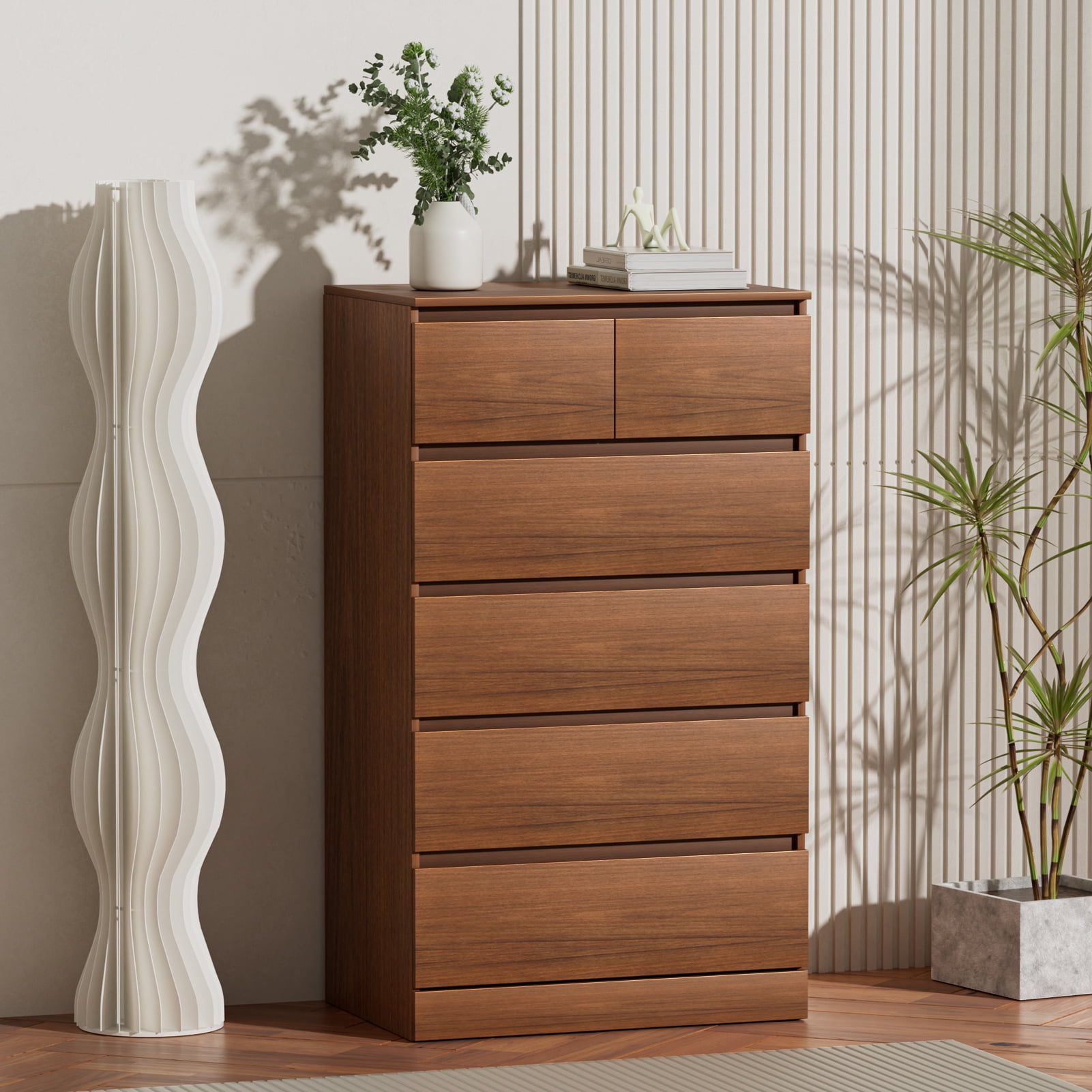 Demete 5 Tiers Tall Dresser Clothes Dresser Bedroom Dresser Storage ...