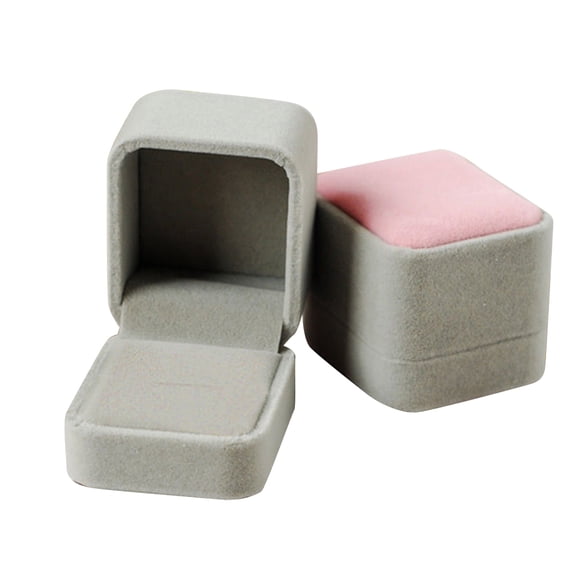 Demete Elegant Square Shape Jewelry Holder Earring Ring Display Storage ...