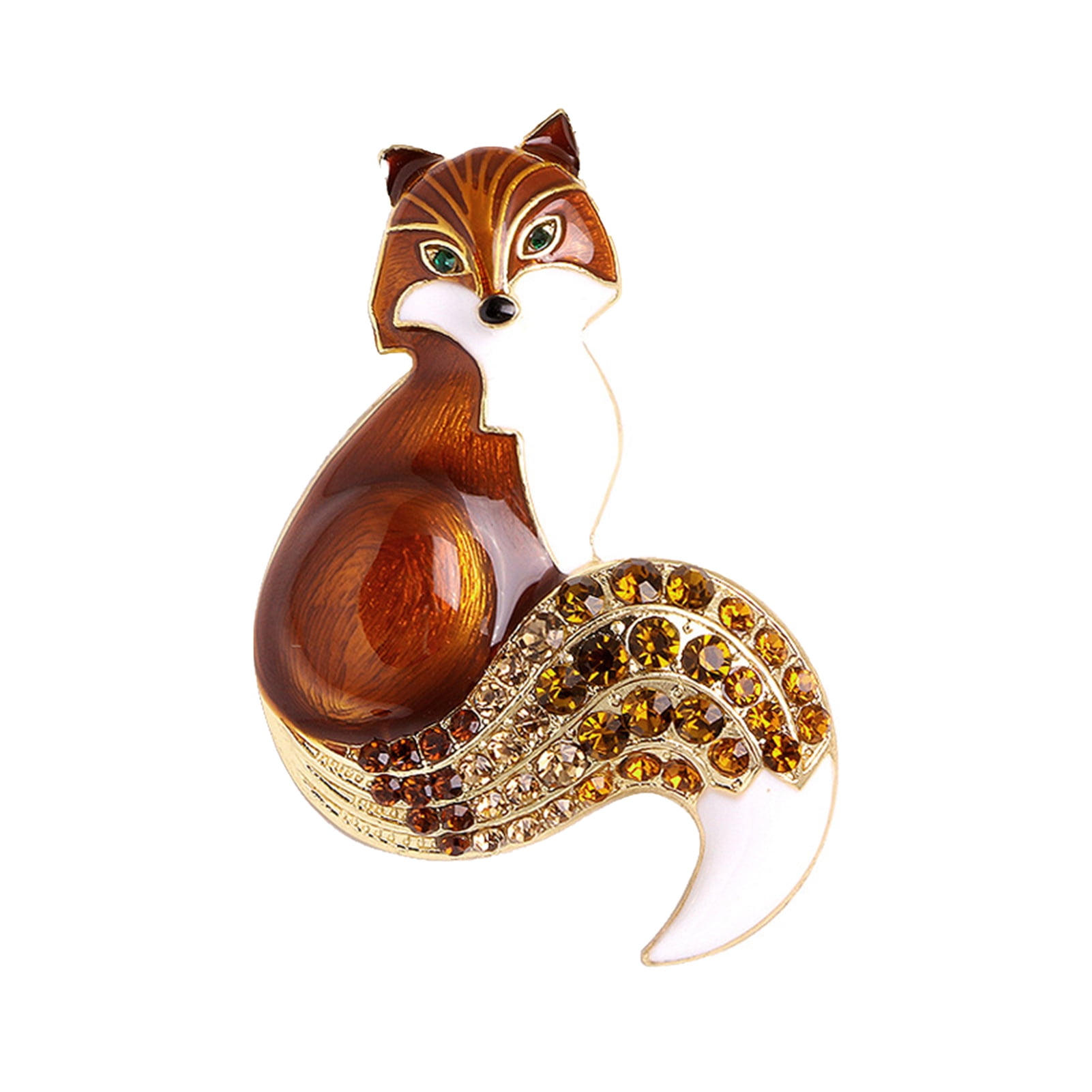 Demete Fox Shape Brooch Pin, Exquisite Cartoon Design for Men and Women ...