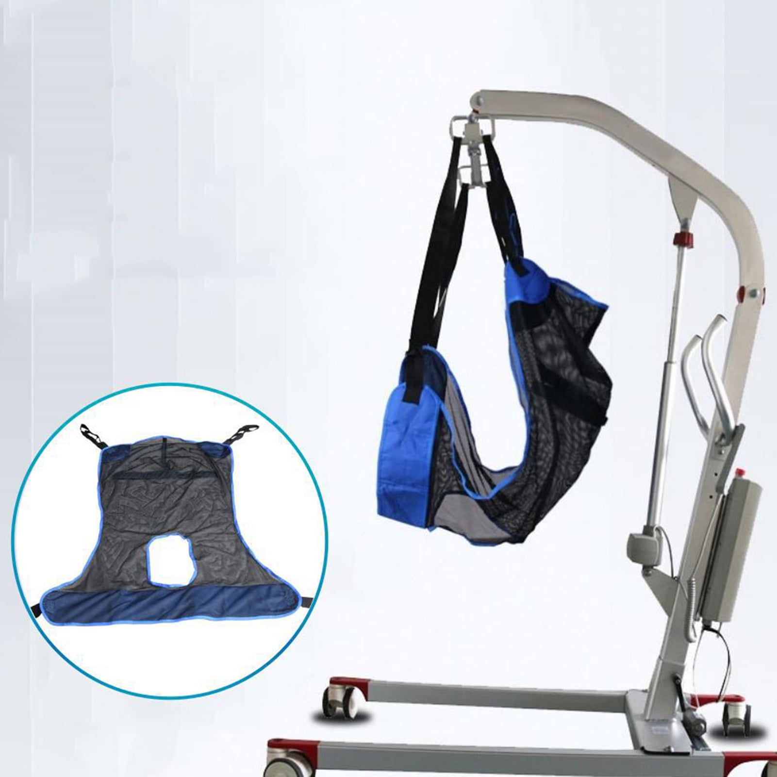 Demete Full Body Sling Head Support Mesh 300kg Weight Capacity Patient ...