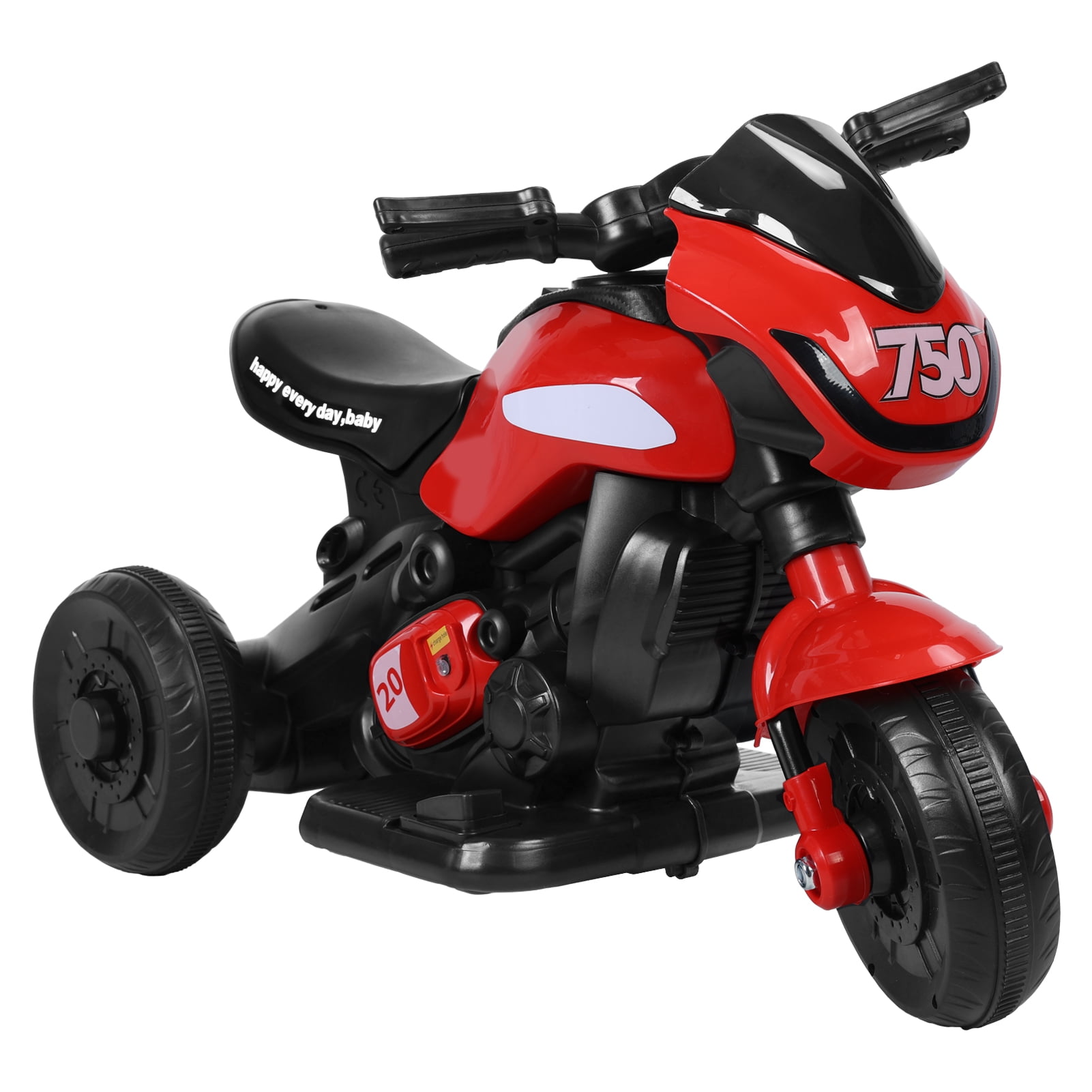 Demete Kids Electric Tricycle, Kids Motorcycle Ride-on Car Toy, 3-Wheel Battery Powered ...