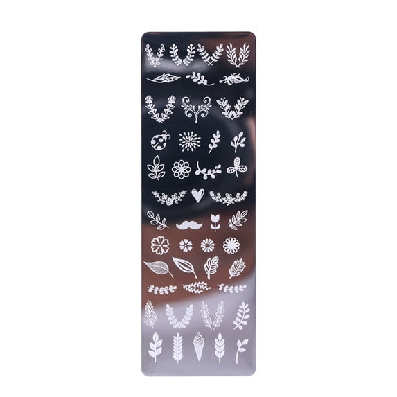 Demete Nail Plate Beauty Template Stamping Art Stamp Tool Decorative ...