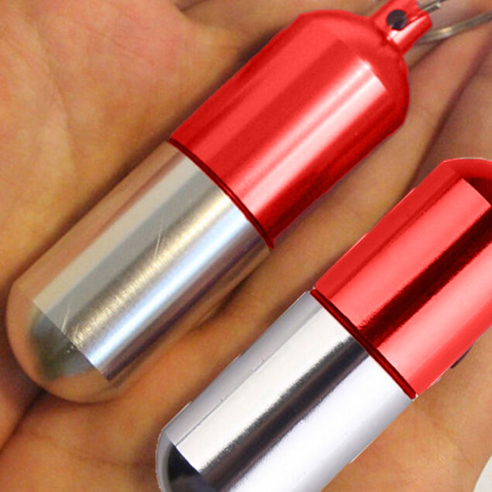 Demete Pill Container Mini Waterproof Aluminum Medicine Box Bottle ...