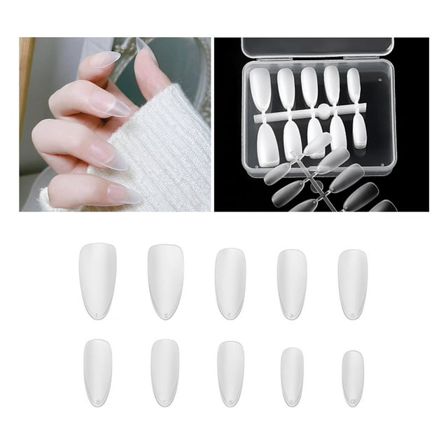 Demete Removable Fake Nails Set Flexible Matte Finish Nails, Harmless ...