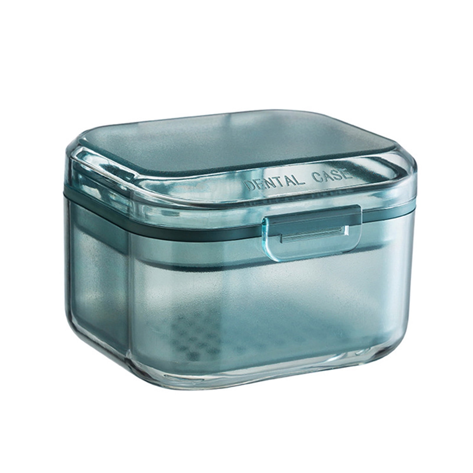 Demete Retainer Case Denture Holder Container Three Layers Leakproof ...