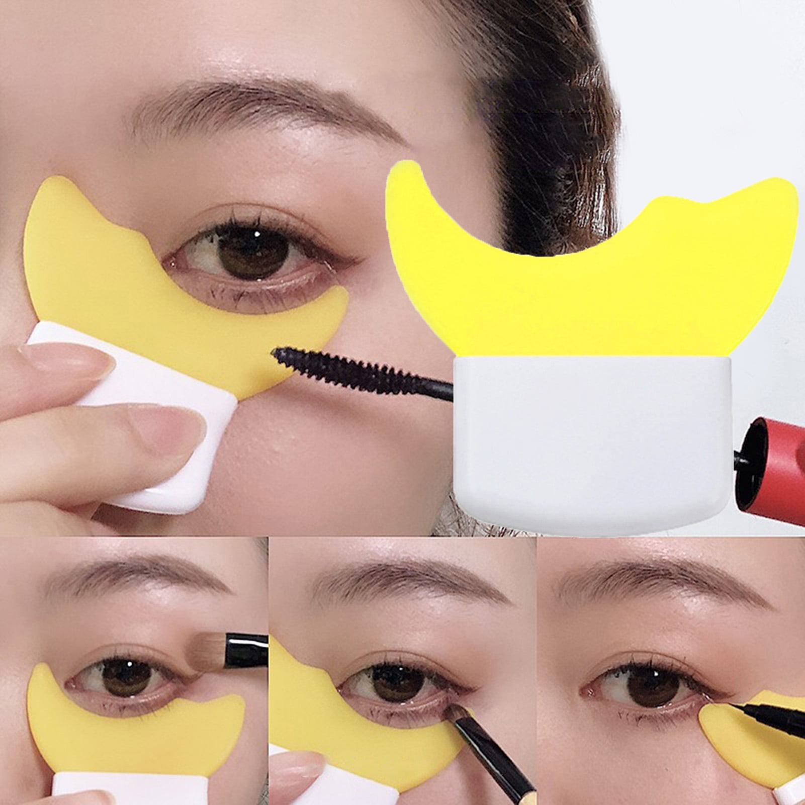 Demete Silicone Eye Makeup Template Baffle, Multifunctional Beauty Tool ...