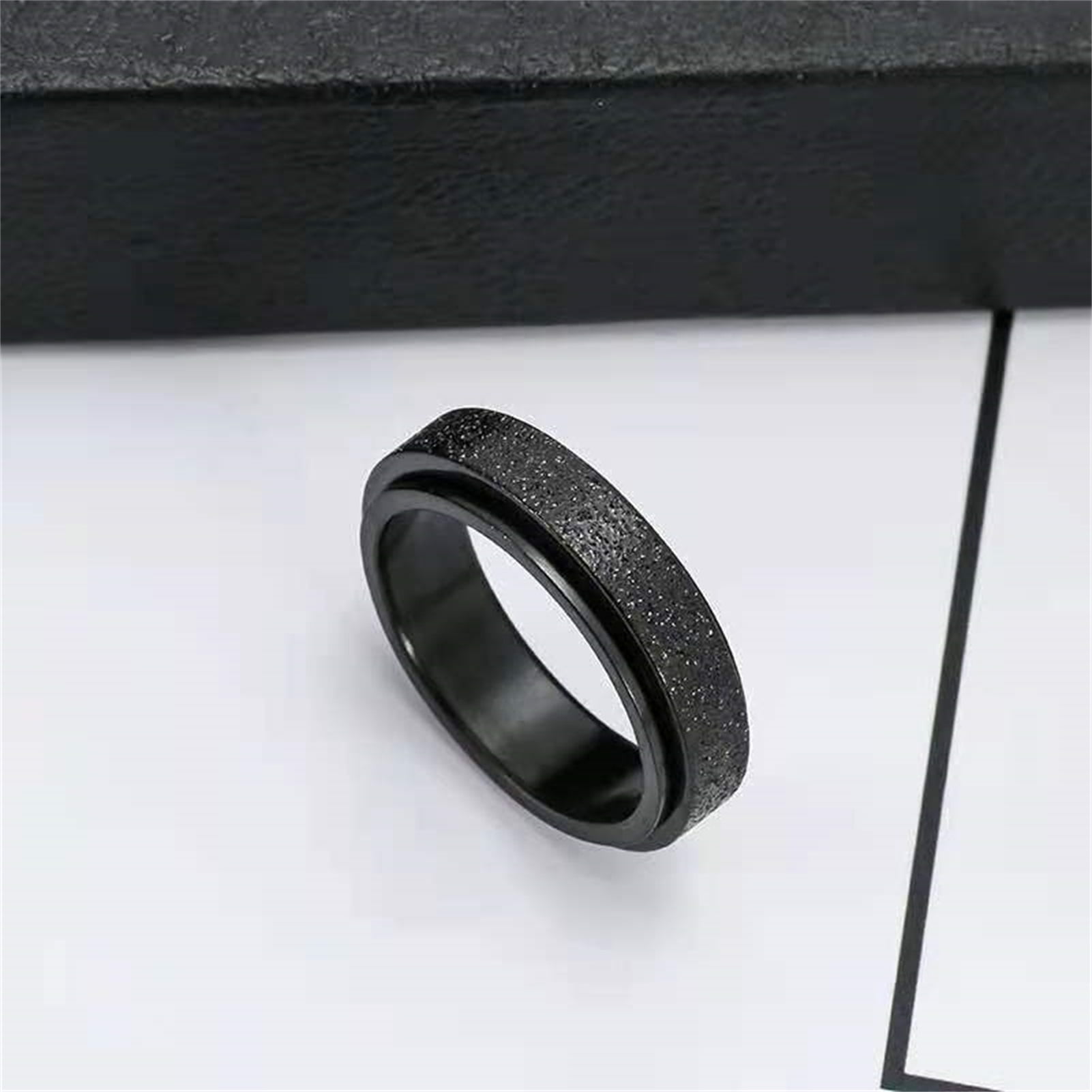 Demete Spinner Ring Unisex Popular Stress Relieving Sand Blast Finish ...