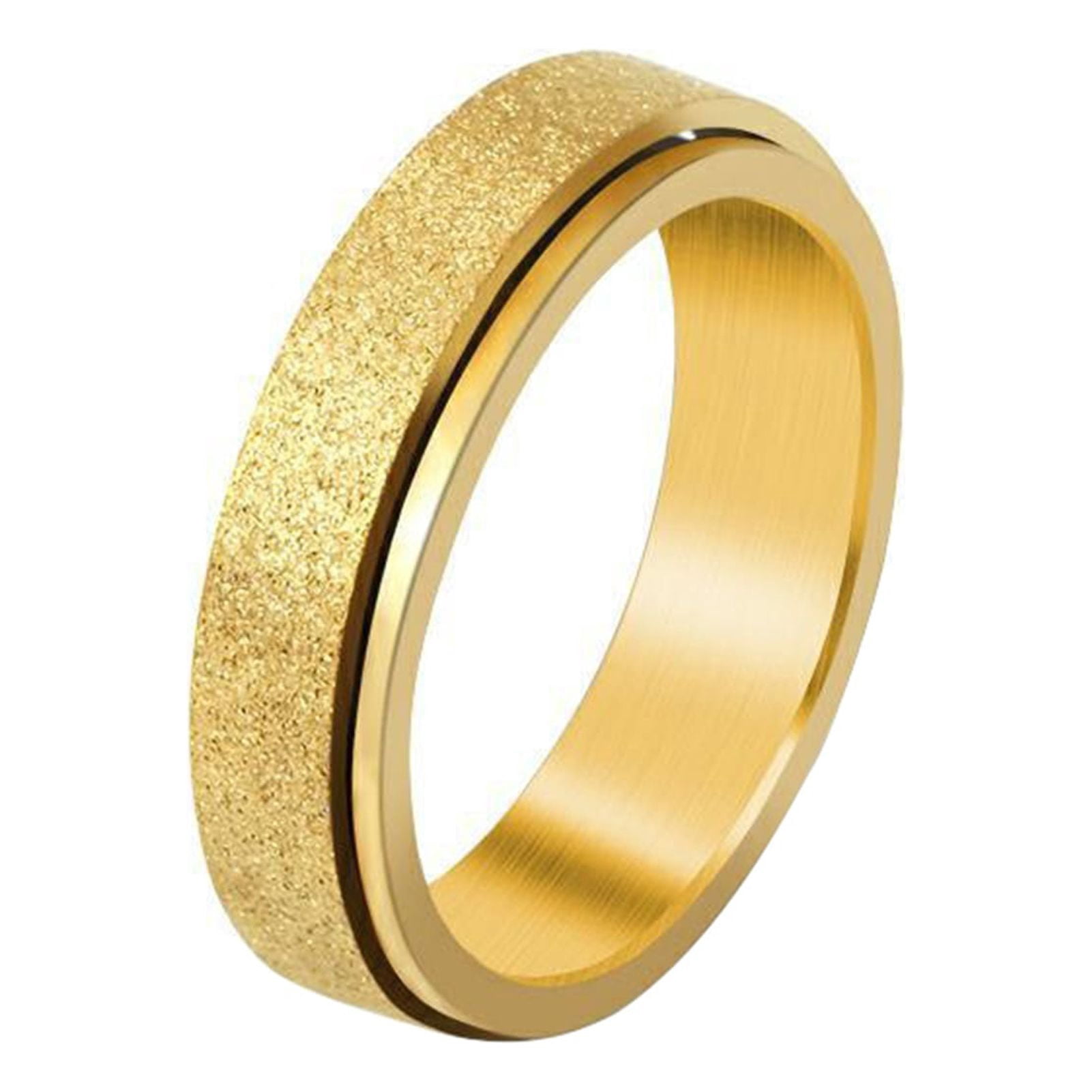Demete Spinner Ring Unisex Popular Stress Relieving Sand Blast Finish ...
