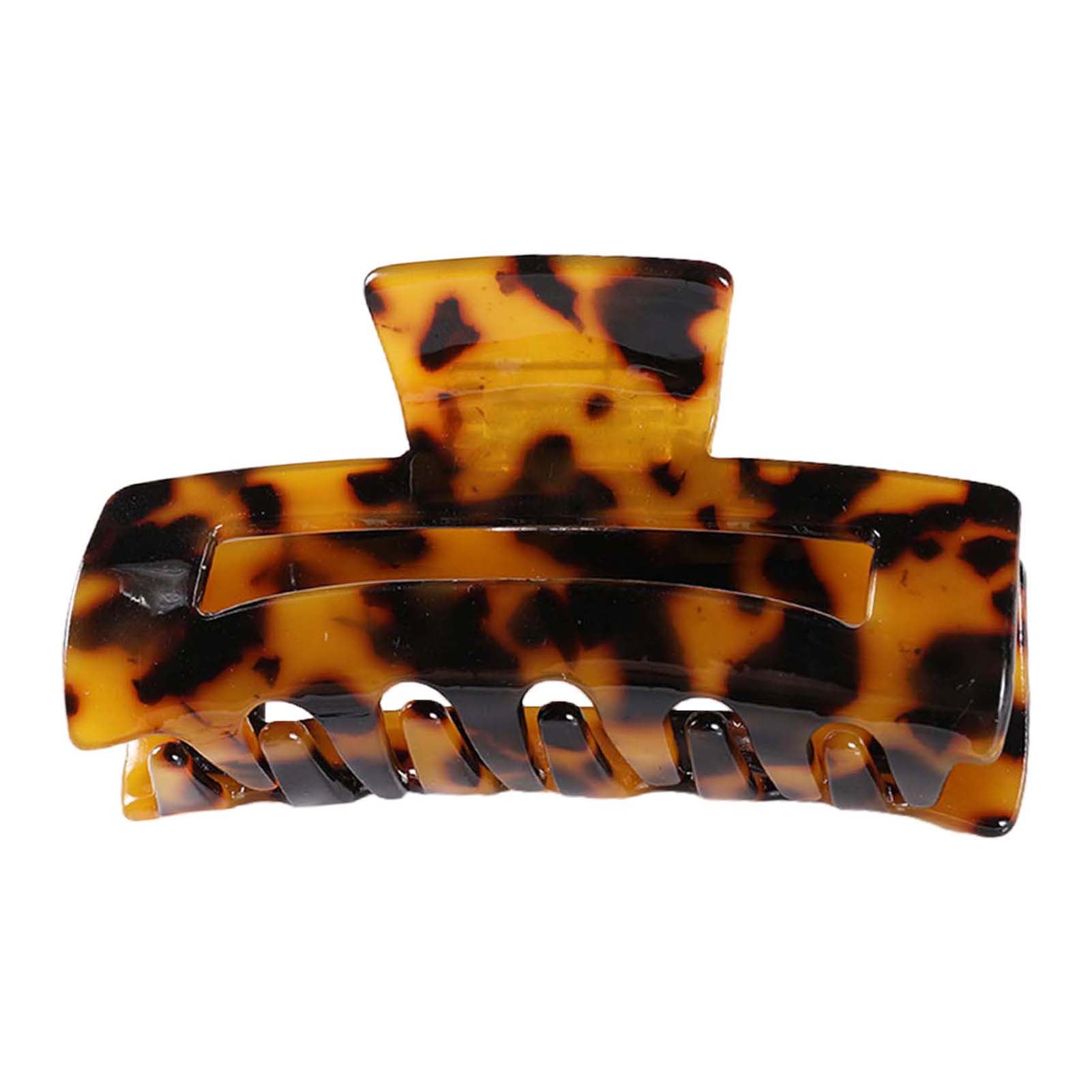 Demete Strong Hold Leopard Print Hair Claw Clips Hair Styling ...