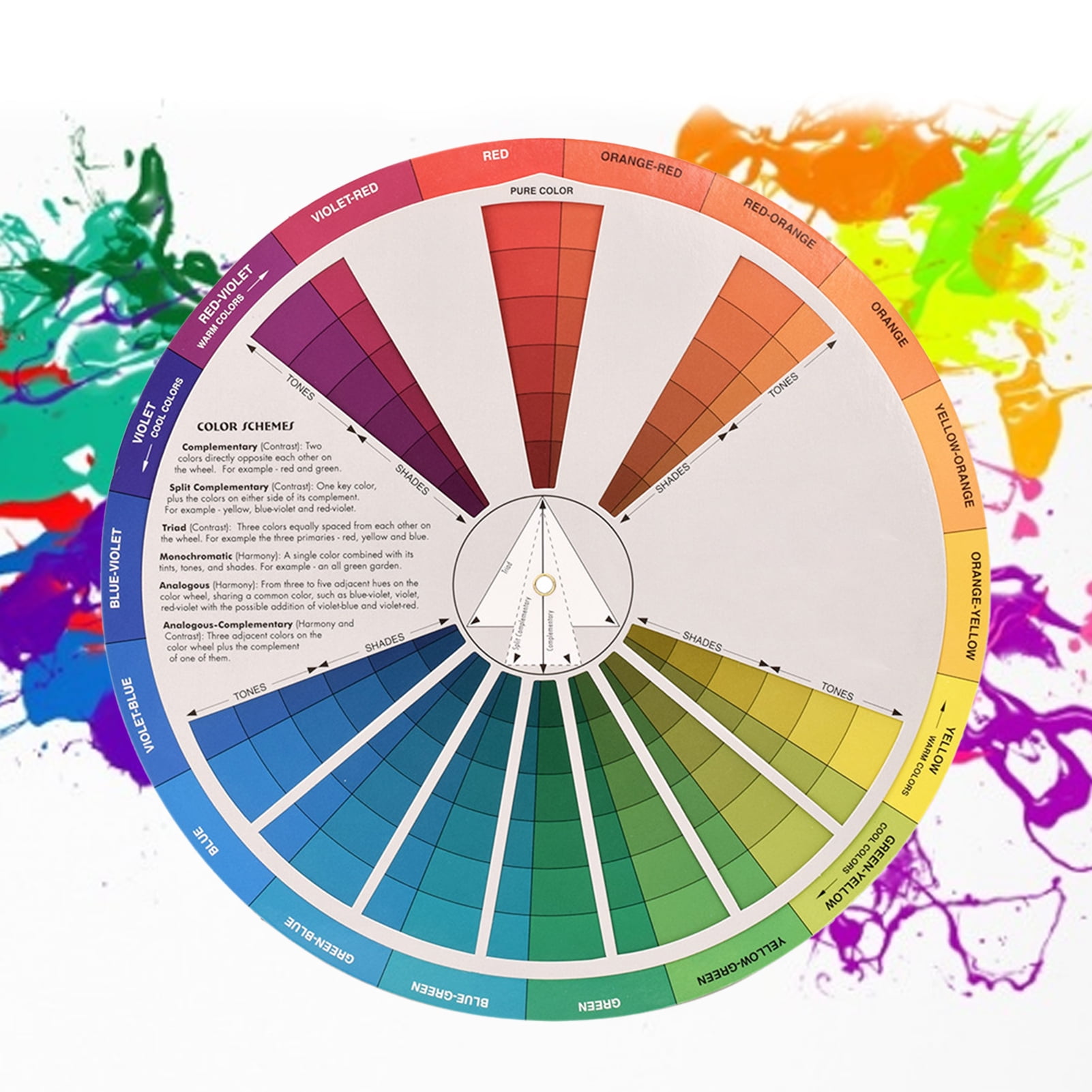 Demete Tattoo Color Wheel Eco-friendly Paper Tattoo Swatches Color ...