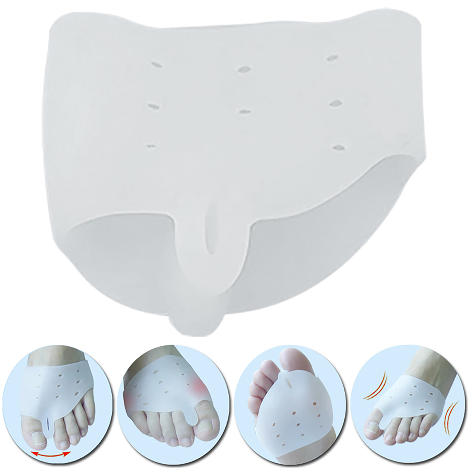 Demete Toe Separator Pain Relieve Guards Pad Foot Treatment Cushion Aid ...