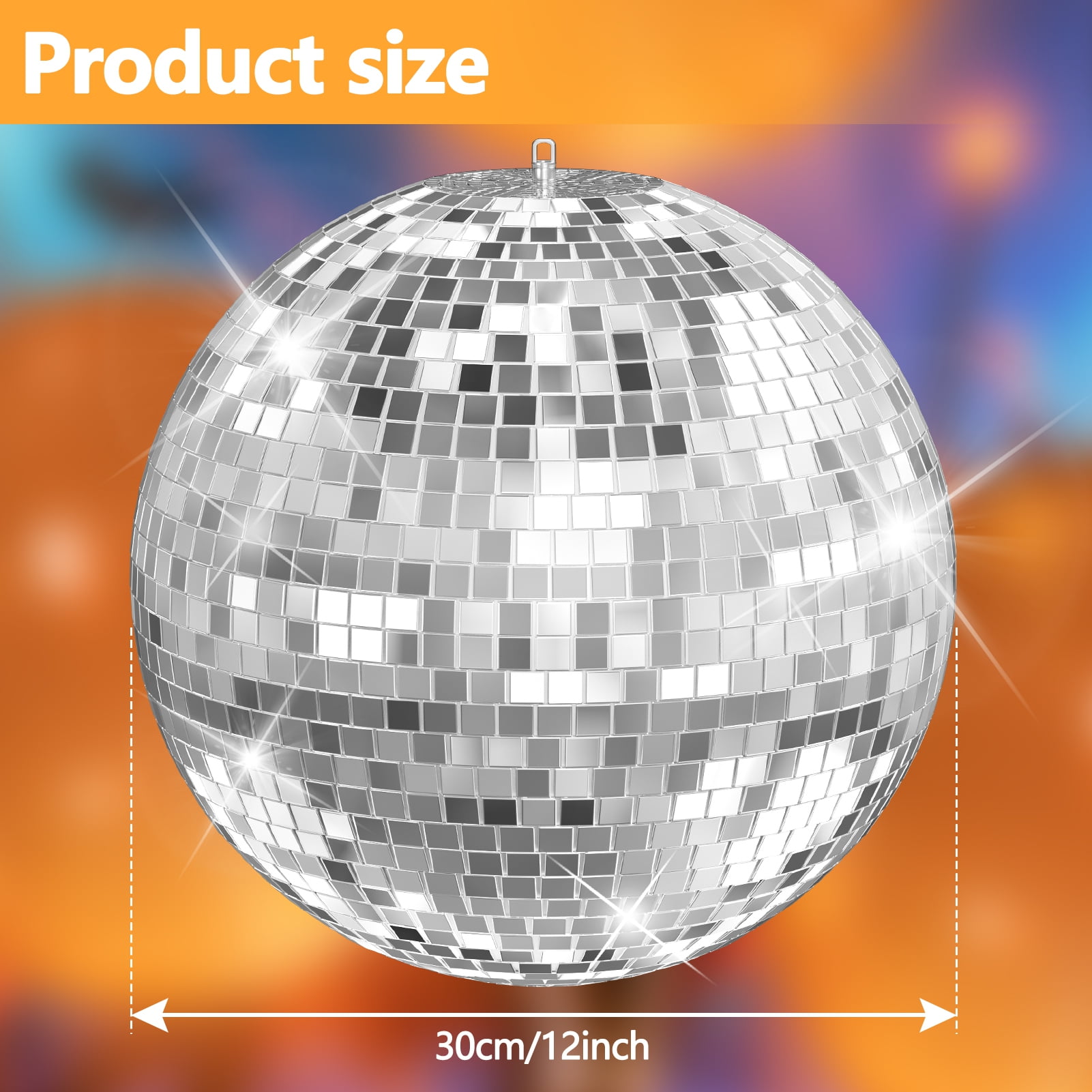 Demete USB Powered Disco Ball 11.81-Inch & 15.75-Inch Mirror Ball ...