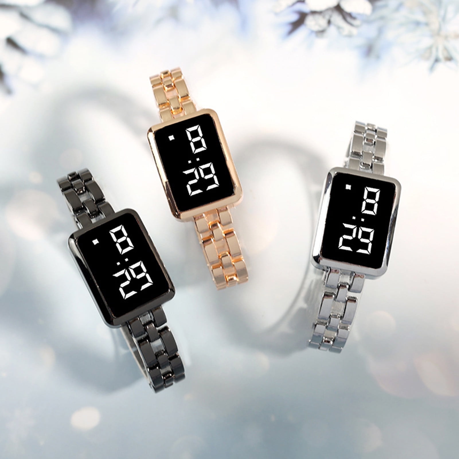 Demete Women Digital Watch, Square Dial, Touch Operation, Single ...