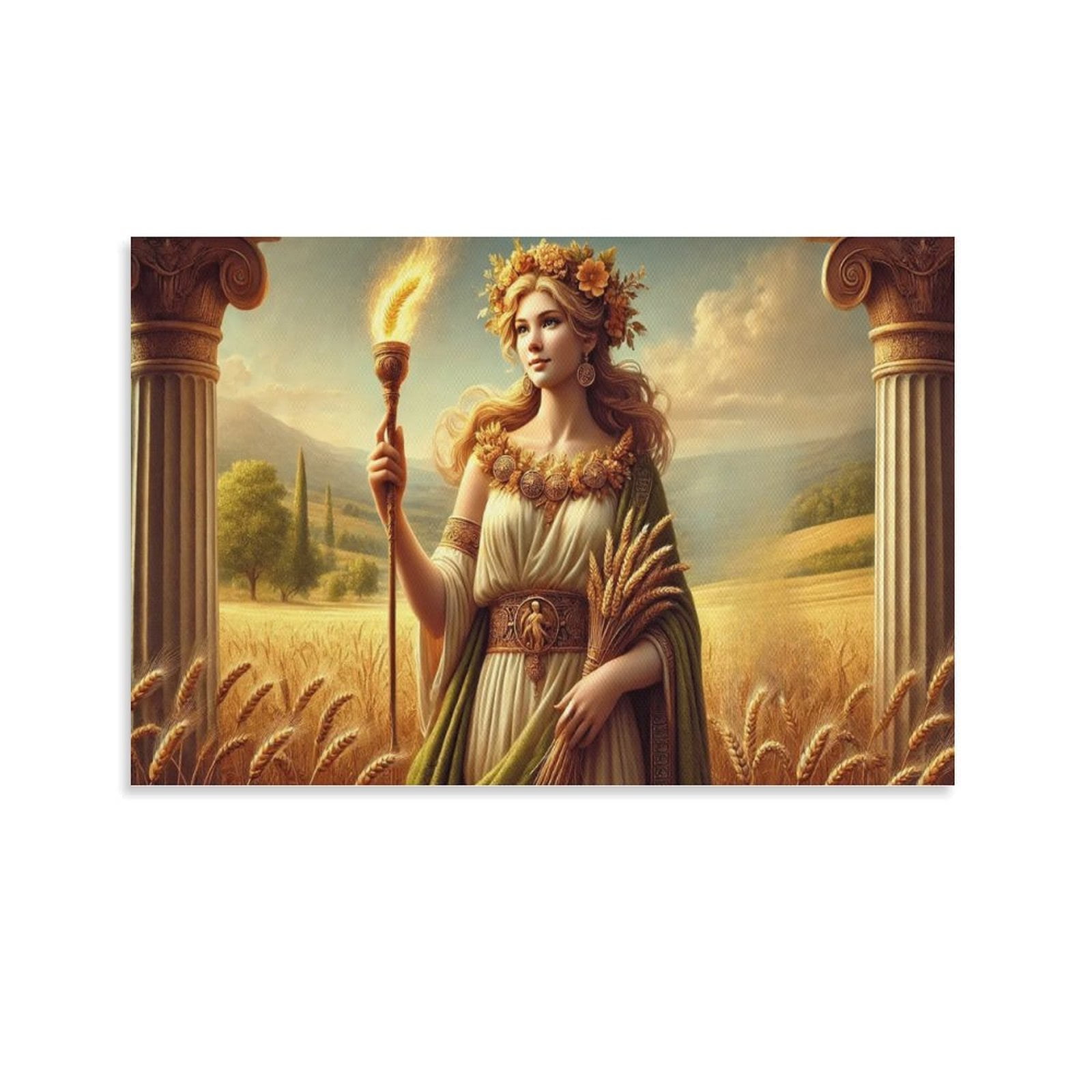 Demeter - Gods of The Harvest Greek Mythology Poster Posters Wall Art ...